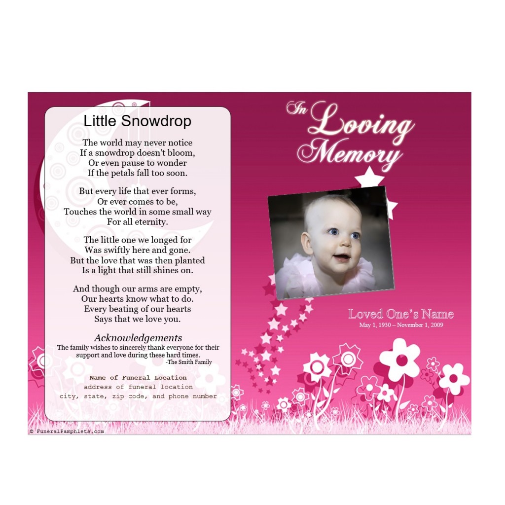 Baby-Youth Theme Archives | Funeral Pamphlets