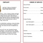 Editable Funeral Program Templates — Print Memorial Pamphlets