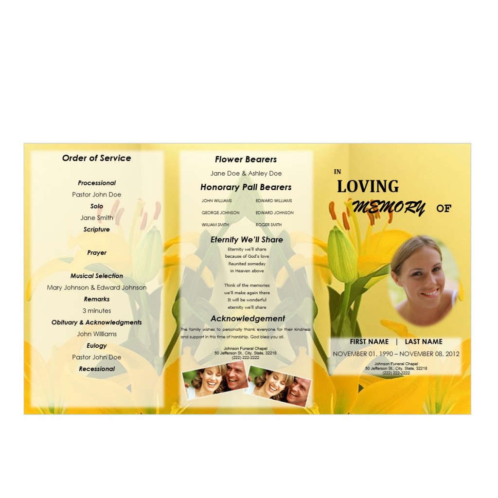 Floral Archives | Funeral Pamphlets