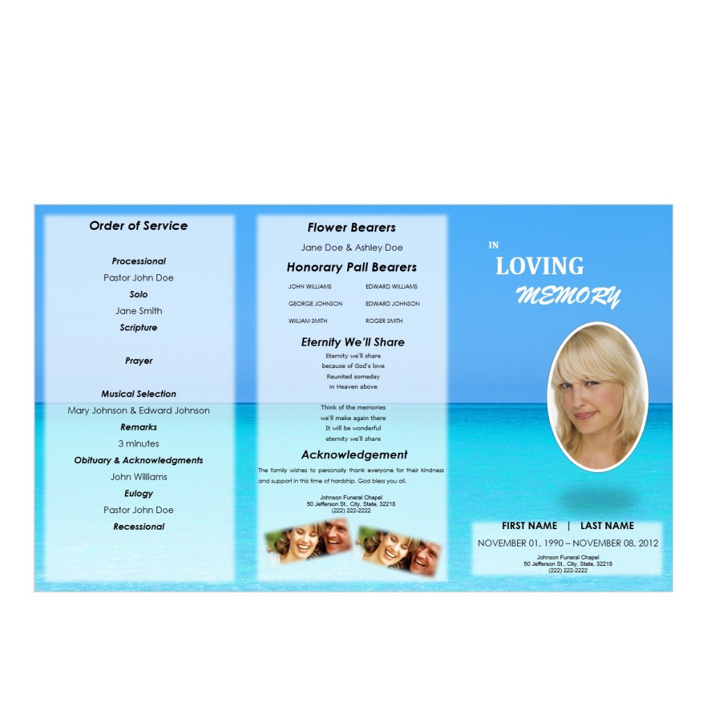 Funeral Programs | Funeral Pamphlets